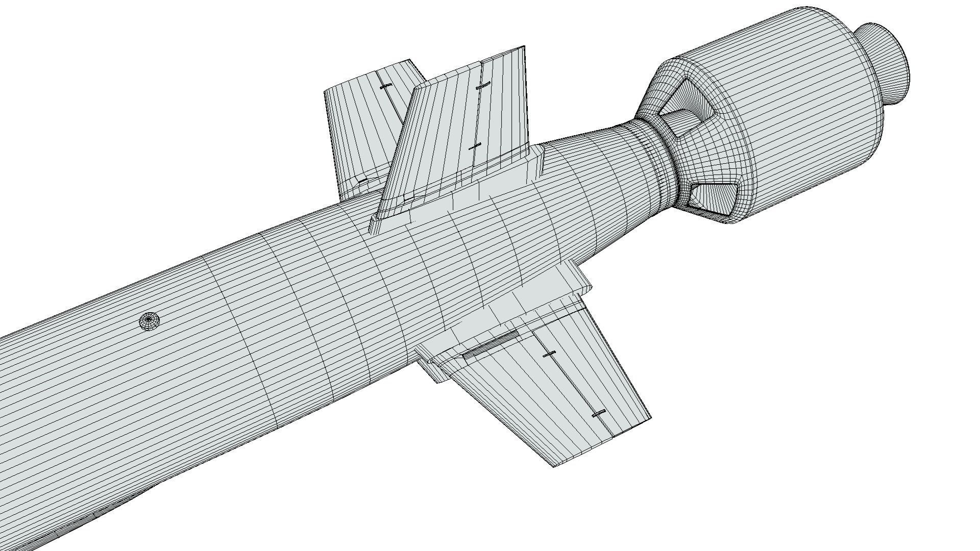 YJ-62 Chinese Anti-Ship Cruise Missile 3D model animated rigged | CGTrader