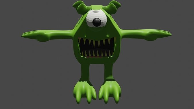 My version of Mike from monsters inc 3D model | CGTrader