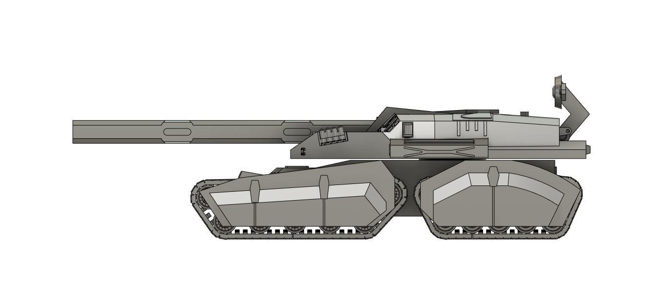 1-100 Linear tank 3D model 3D printable | CGTrader