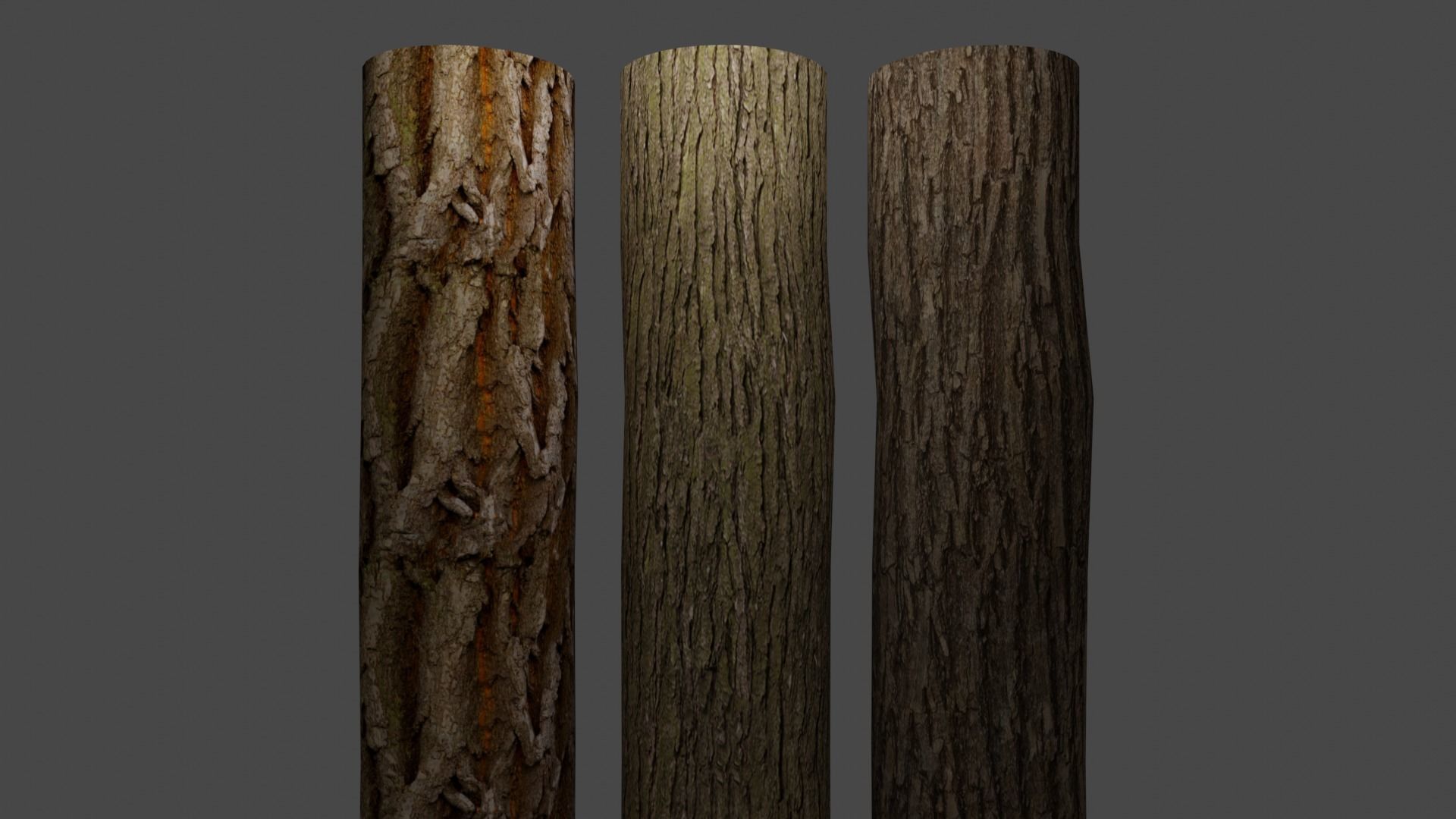 three logs free VR / AR / low-poly 3D model | CGTrader