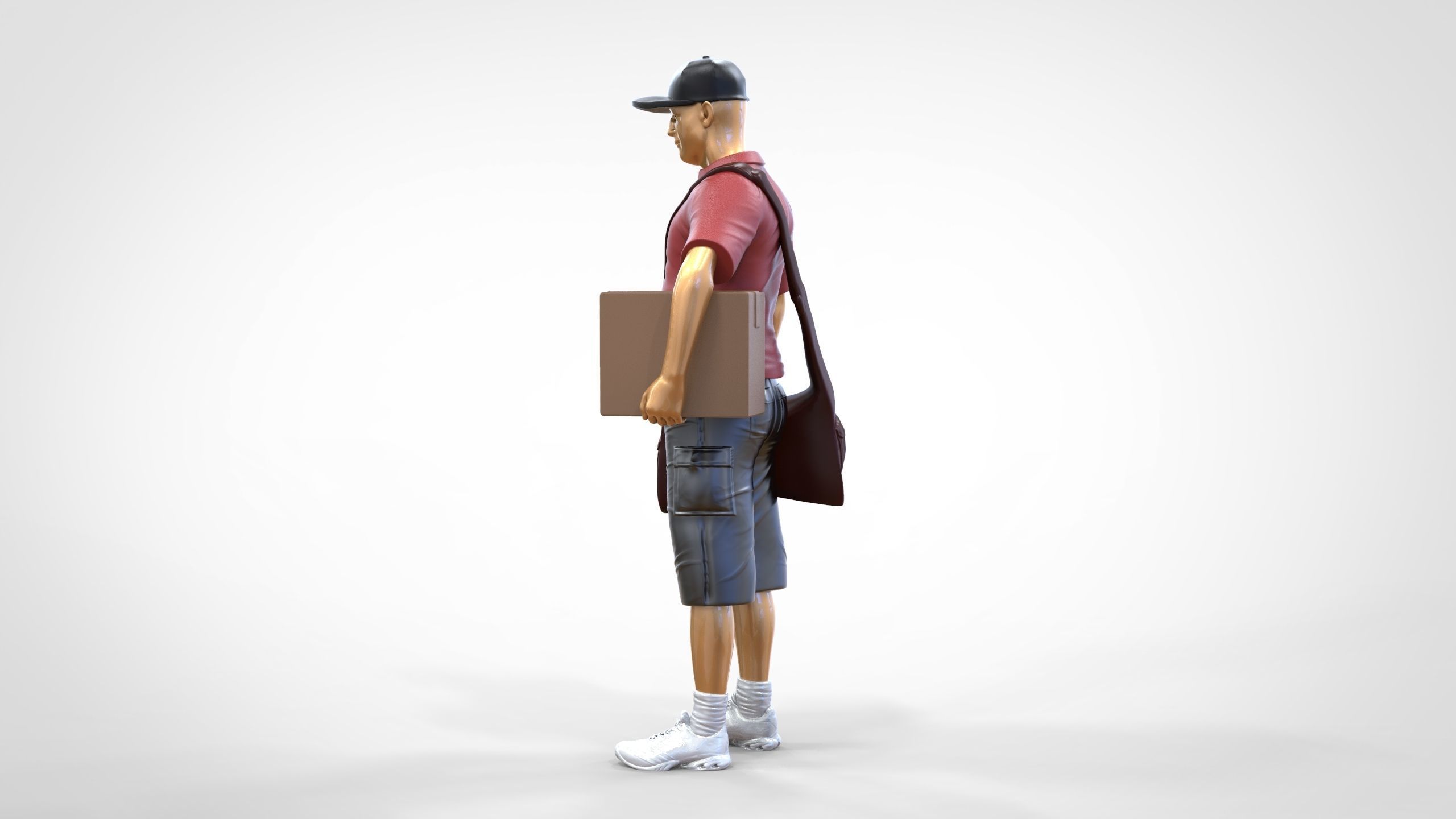 N1 Postman with Box 3D model 3D printable | CGTrader