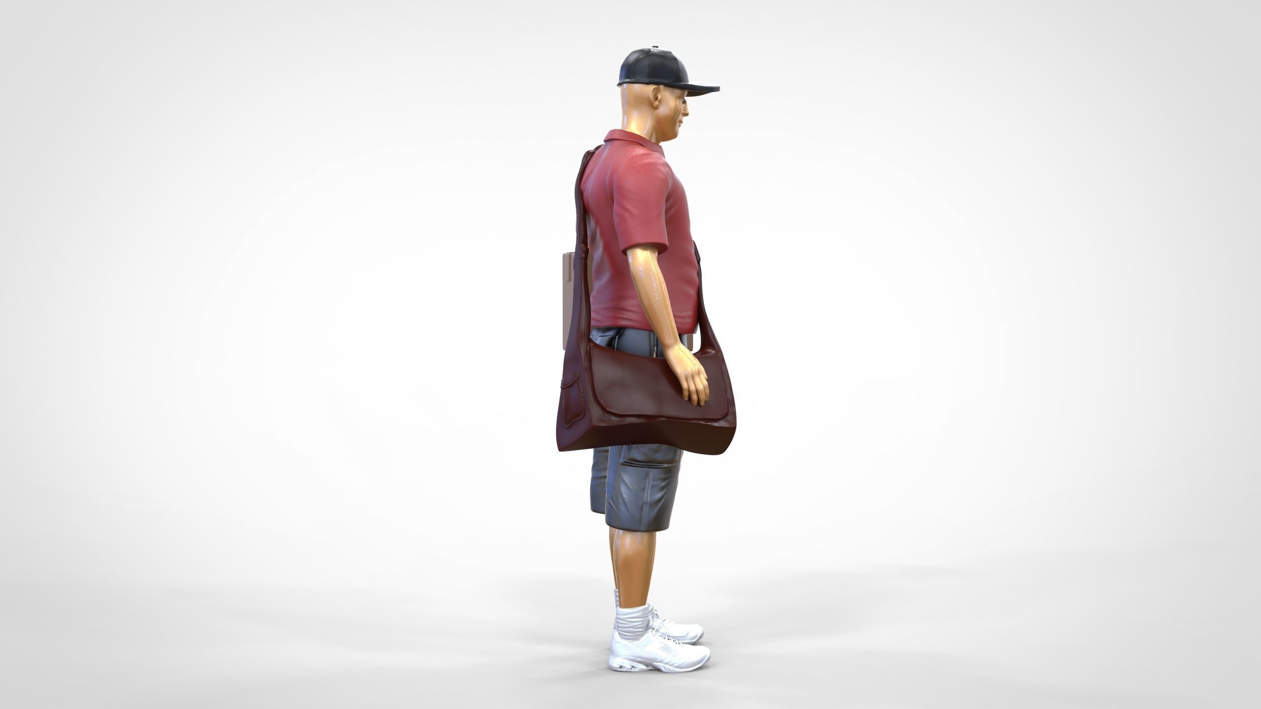 N1 Postman with Box 3D model 3D printable | CGTrader