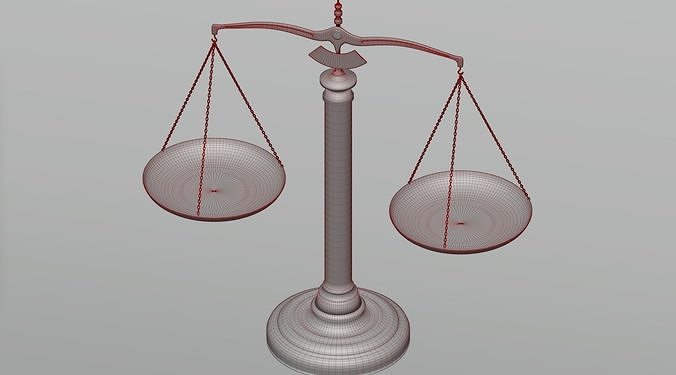 Scales with plates 3D model | CGTrader