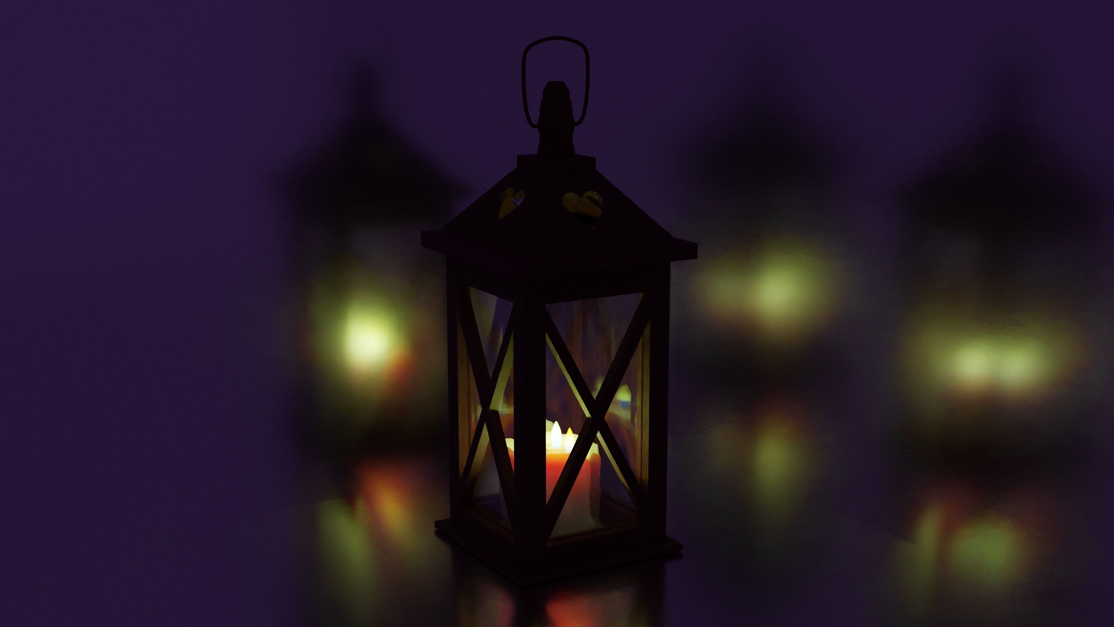 Wooden lantern with animated candle 3D model animated rigged | CGTrader