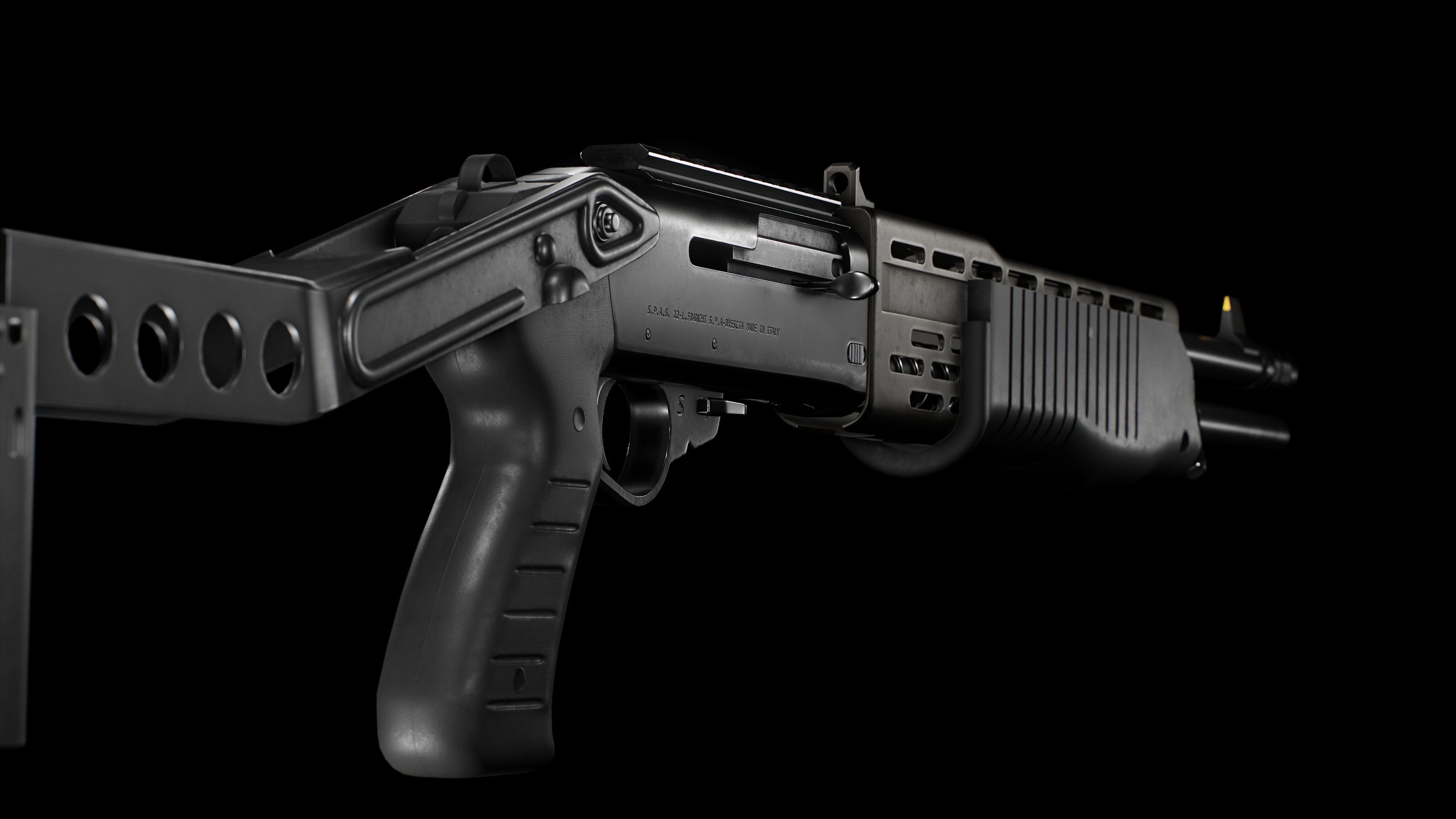 3D model SPAS-12 Shotgun VR / AR / low-poly | CGTrader