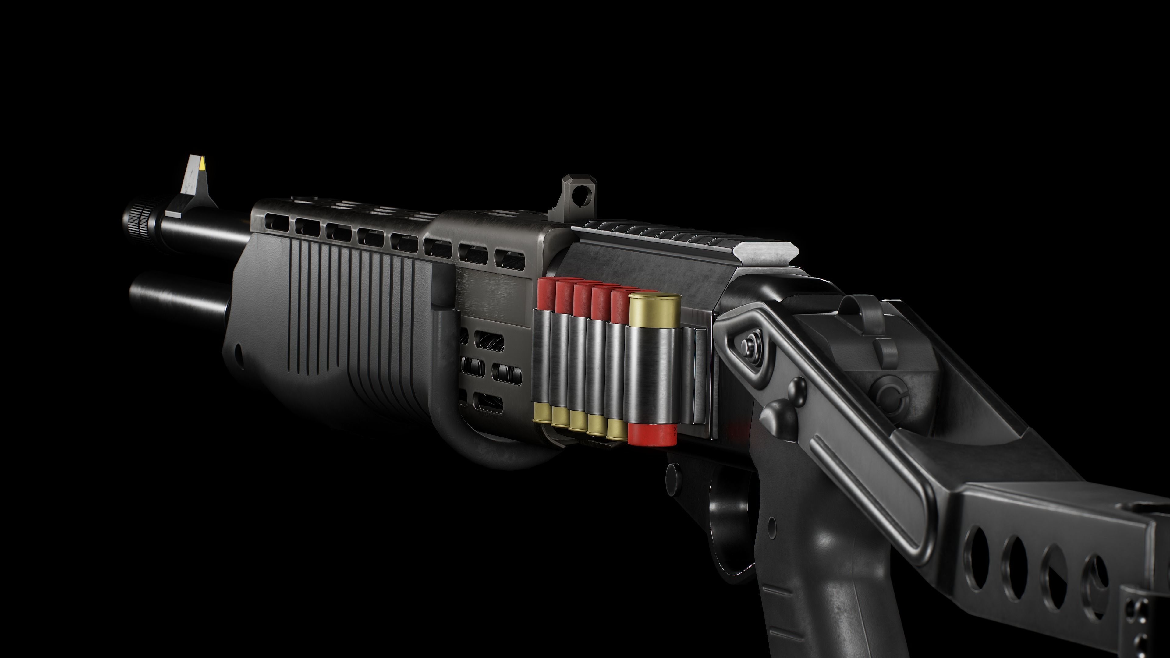 3D model SPAS-12 Shotgun VR / AR / low-poly | CGTrader