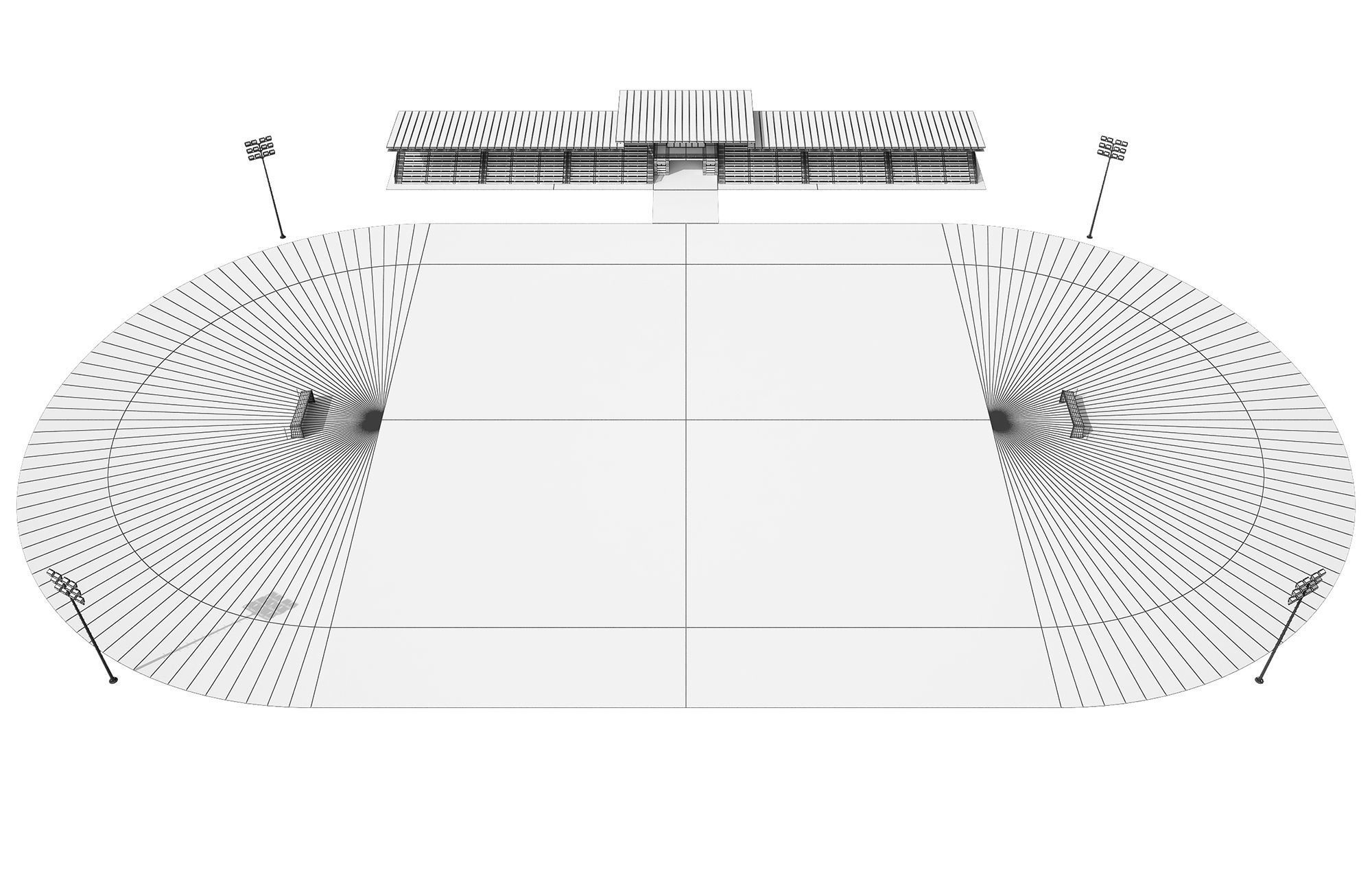 Football Stadium court 3D model | CGTrader