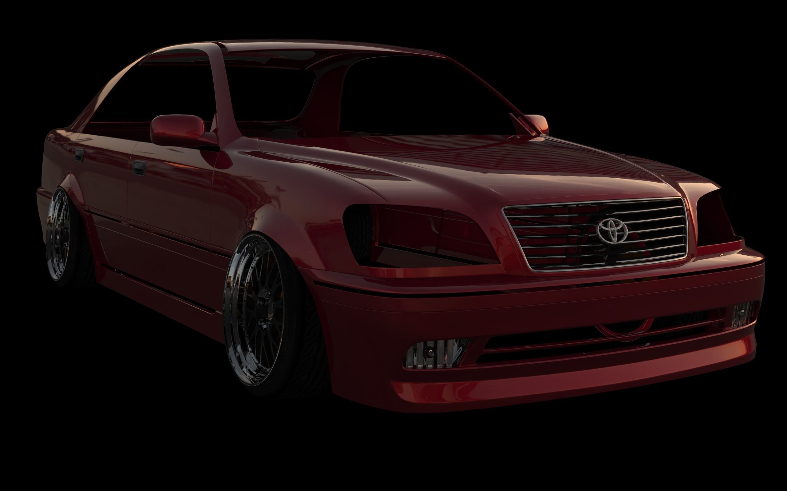 Toyota Crown 170 3D model | CGTrader