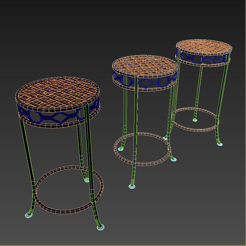 Small Metal Table 3D model | CGTrader
