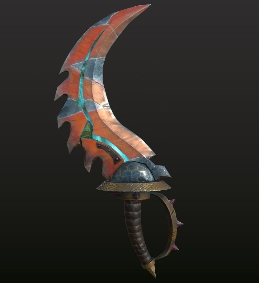 3D model DAGGER stylized PBR realistic VR / AR / low-poly | CGTrader
