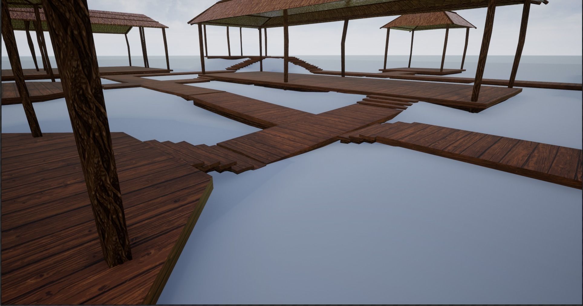 3D model Lowpoly Stylized Wooden Huts-Shacks-Sheds VR / AR / low-poly ...