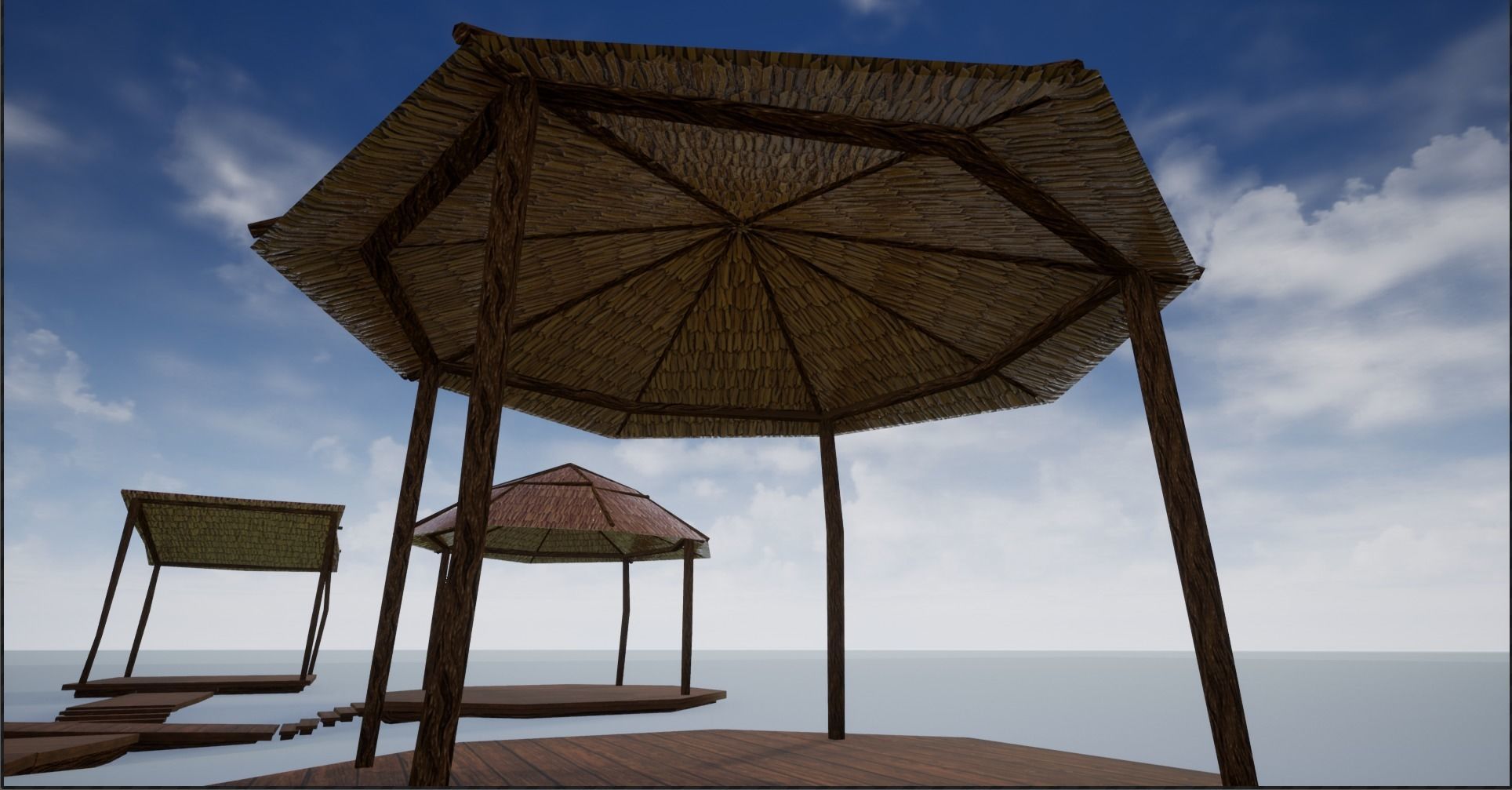 3D model Lowpoly Stylized Wooden Huts-Shacks-Sheds VR / AR / low-poly ...