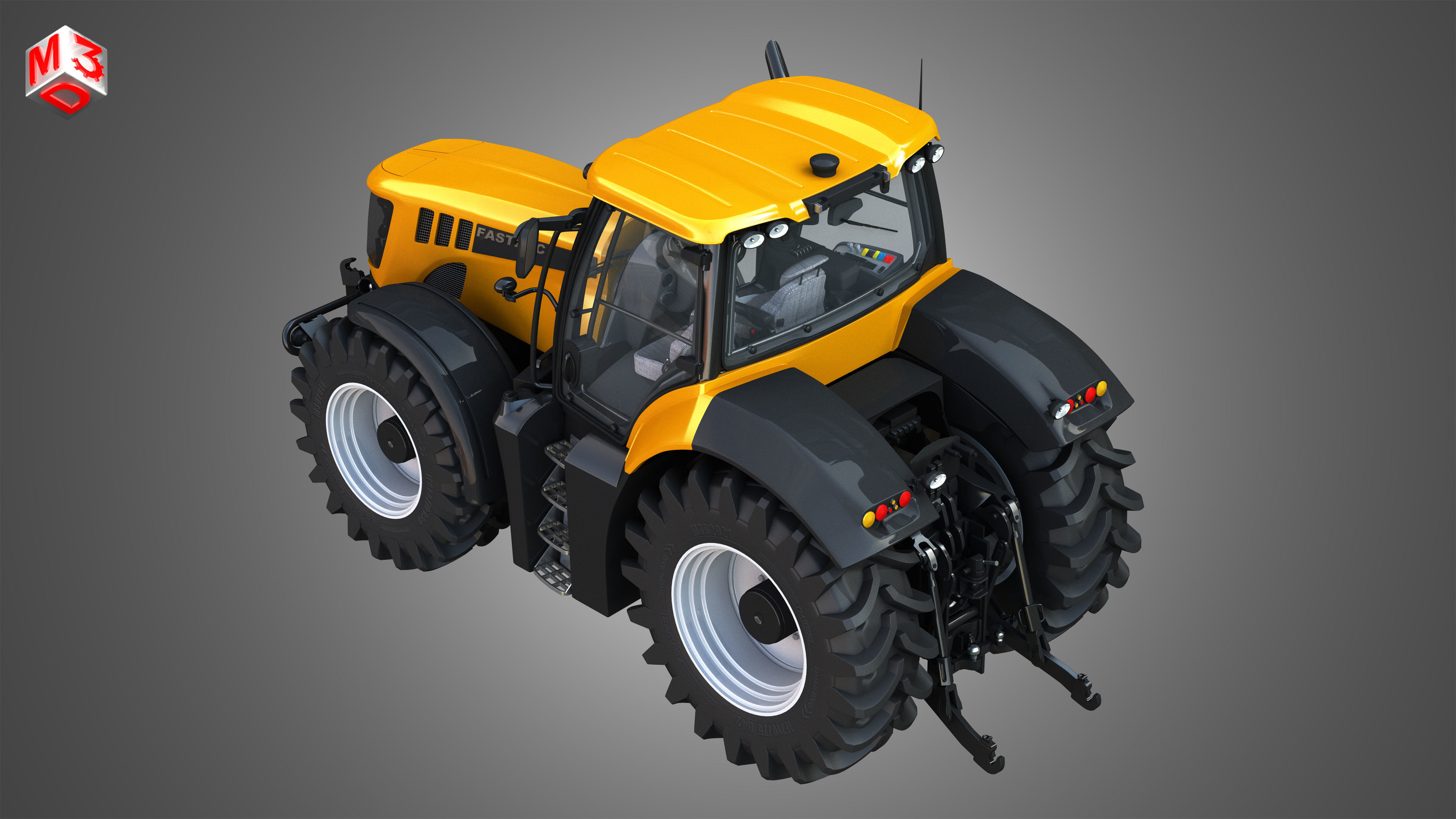 JCB Fastrac 8000 Tractor 3D model | CGTrader