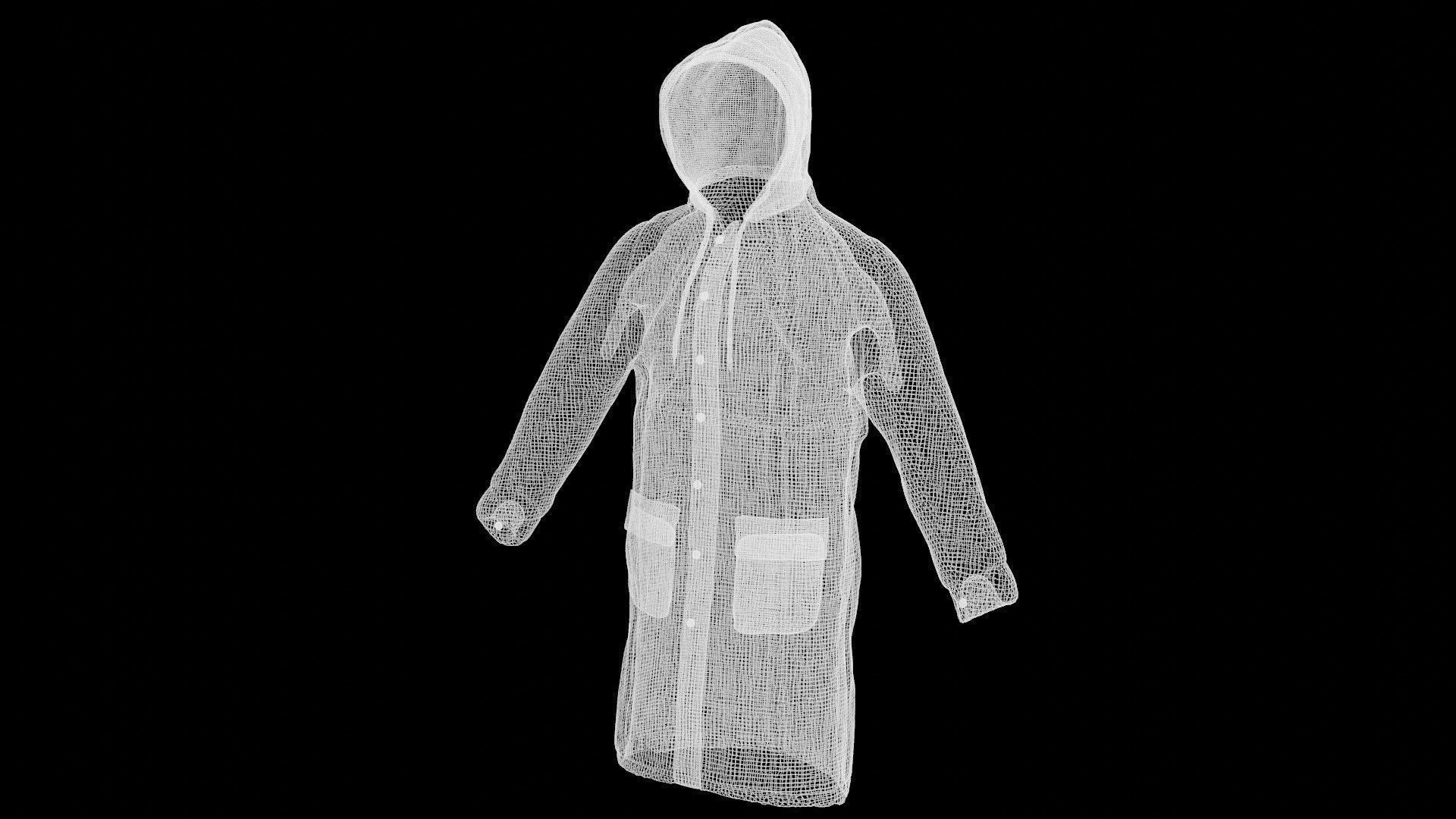 3D model Rain coat VR / AR / low-poly | CGTrader