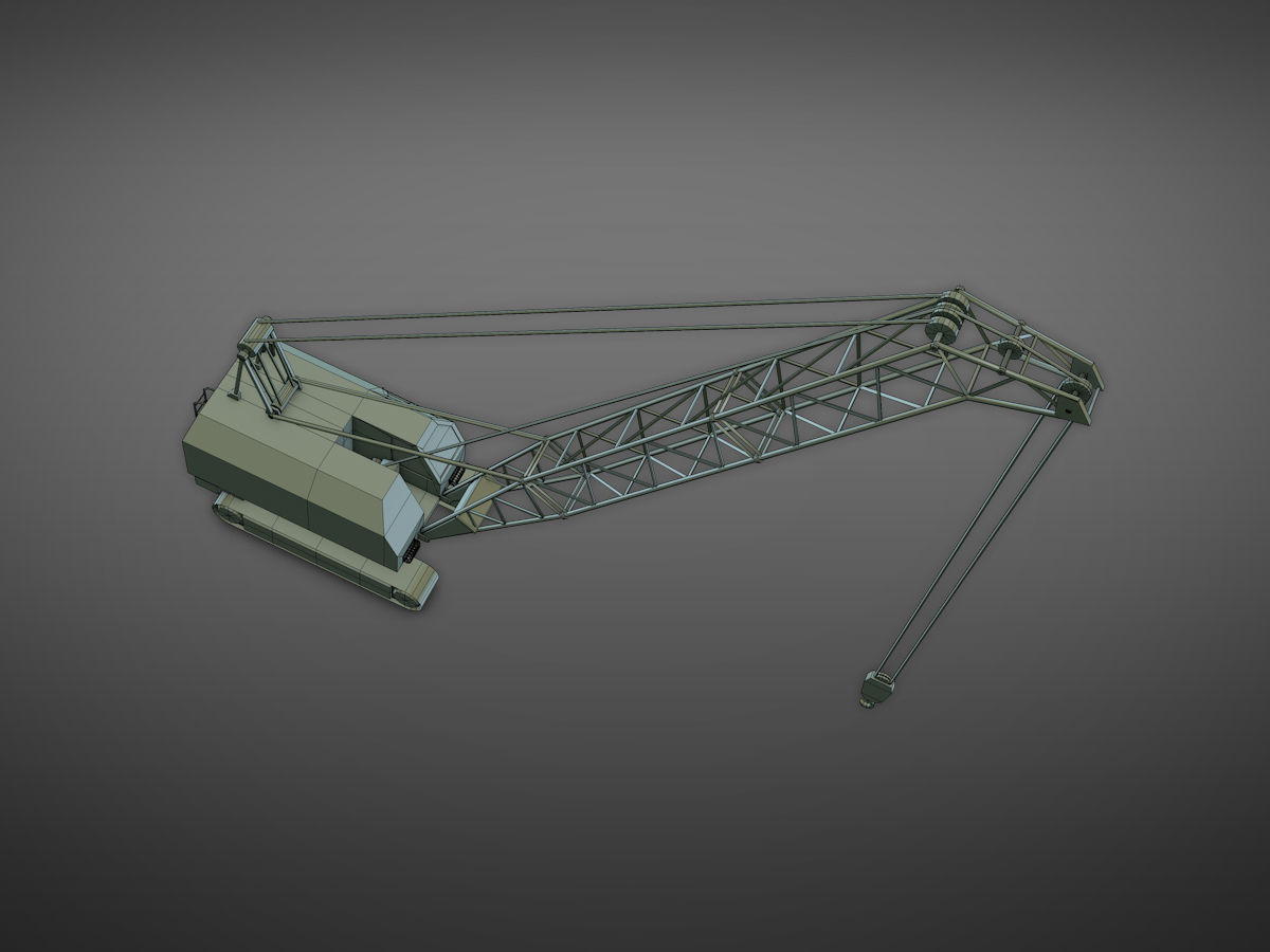 3D model Crawler Crane VR / AR / low-poly | CGTrader