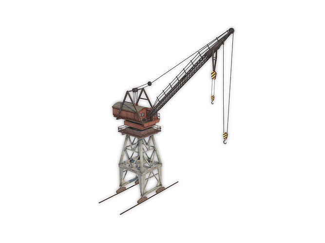 3D model Dock crane VR / AR / low-poly | CGTrader
