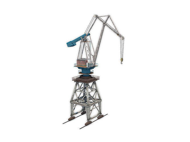 3D model Dock crane VR / AR / low-poly | CGTrader