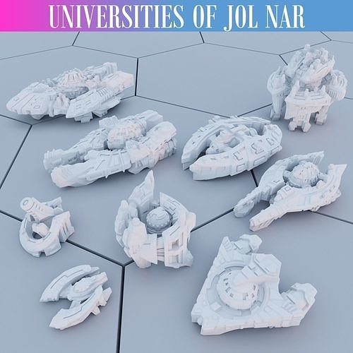 Twilight Imperium - Jol Nar - 3D printable custom ships 3D model 3D ...