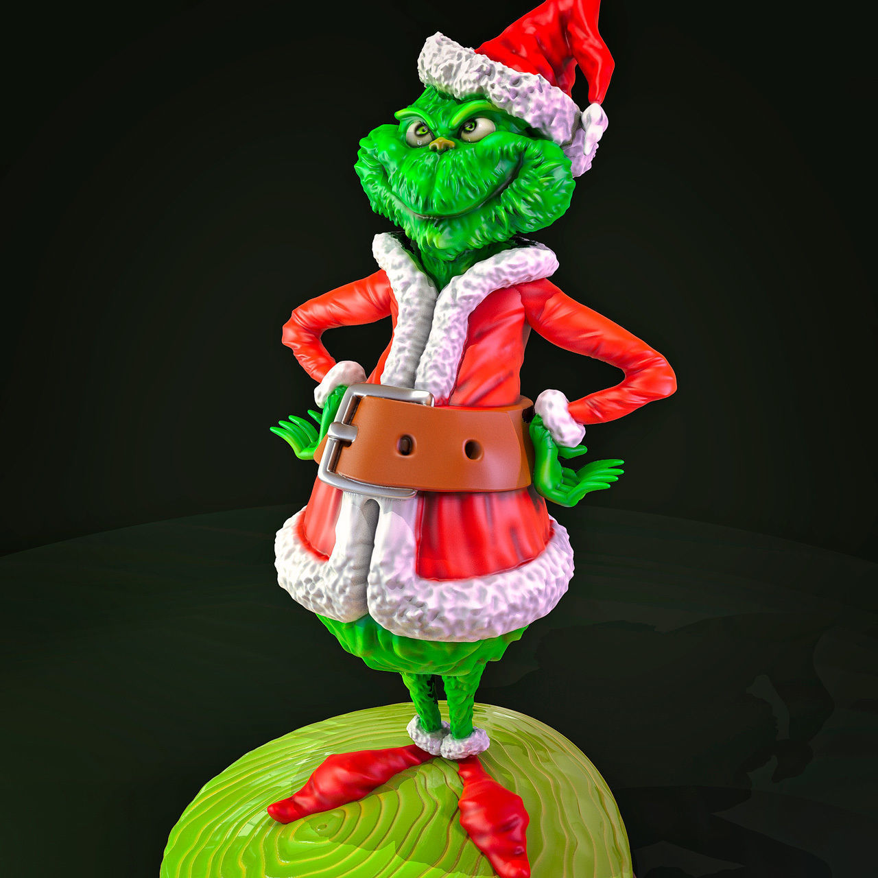 The Grinch figurine 3D model 3D printable | CGTrader