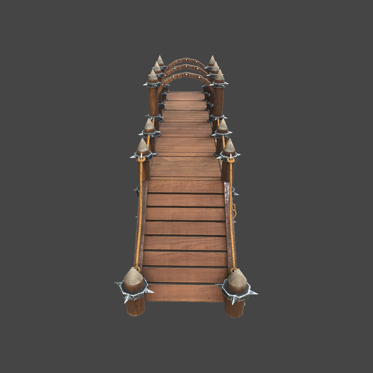 3D model Wooden bridge 3d model VR / AR / low-poly | CGTrader