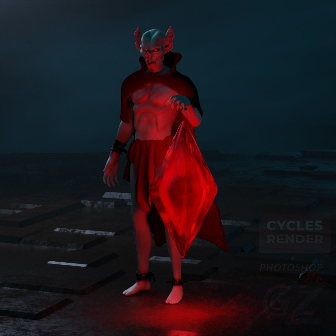 Vampire crystal 3D model | CGTrader