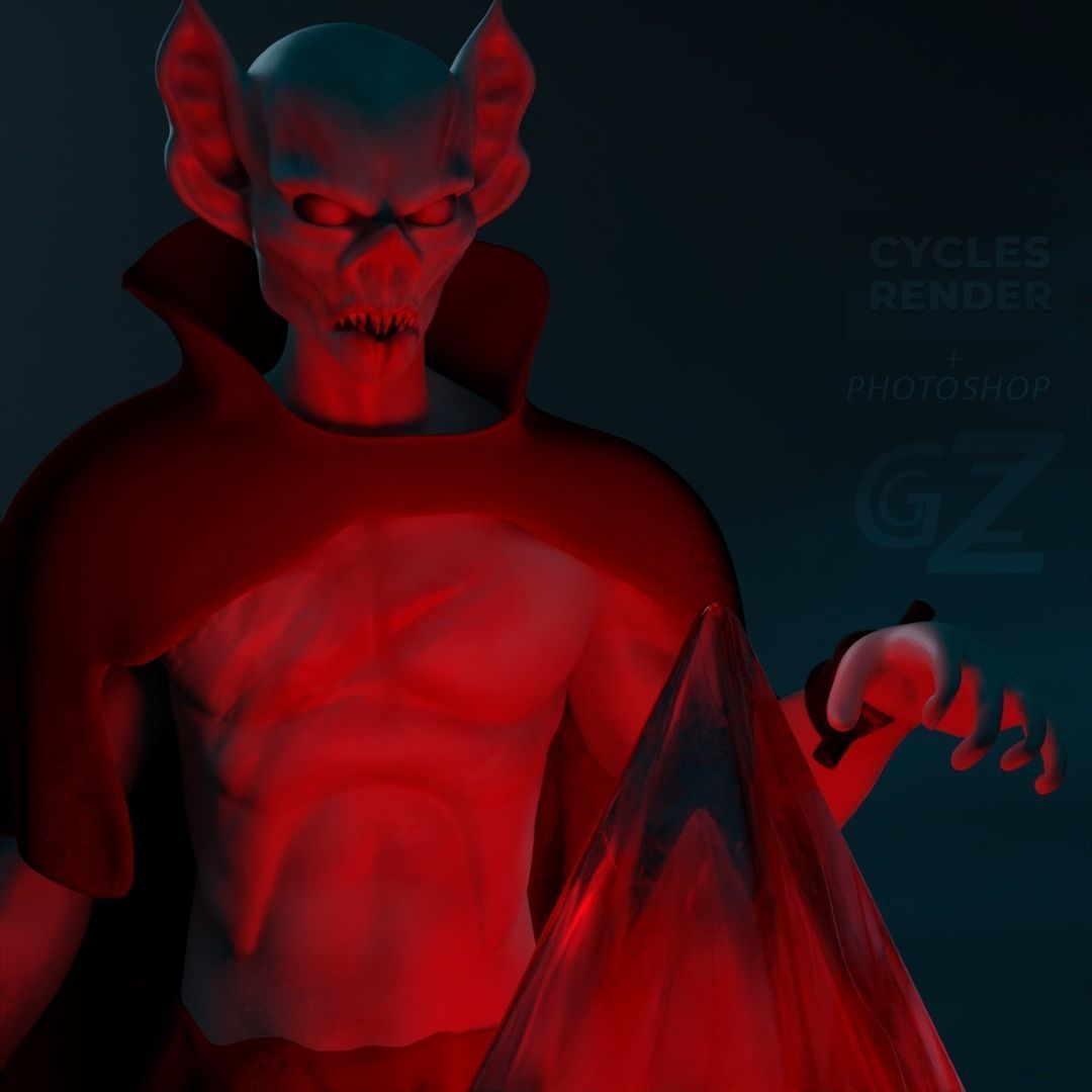 Vampire crystal 3D model | CGTrader