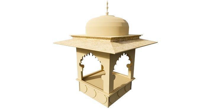 3D model indian chatri made in sketchup VR / AR / low-poly | CGTrader