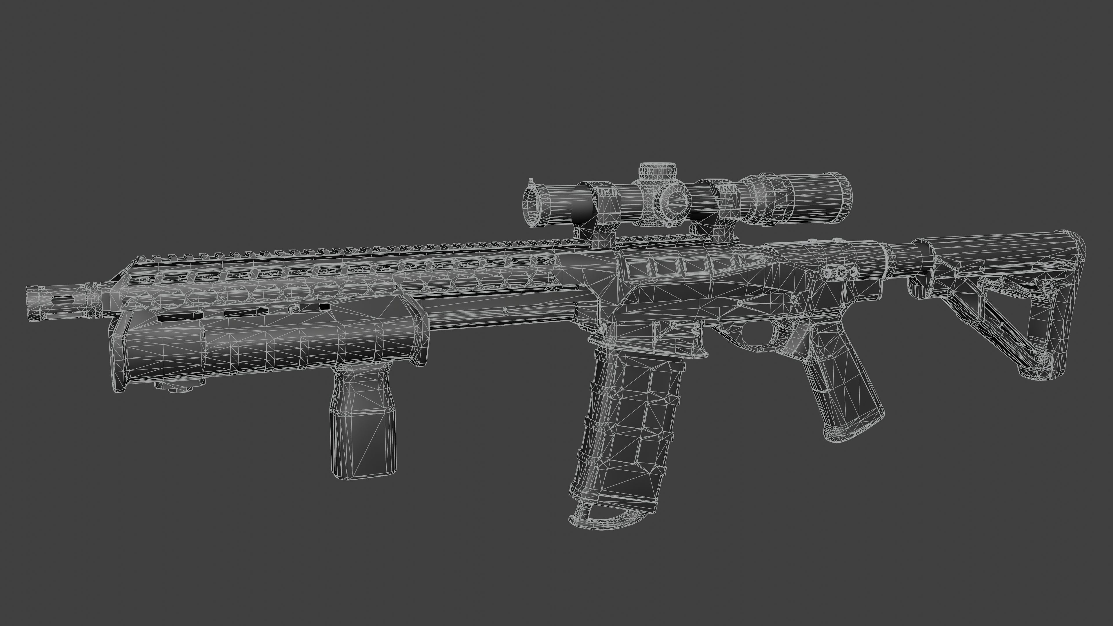 3D model Customized Remington 7615 VR / AR / low-poly | CGTrader