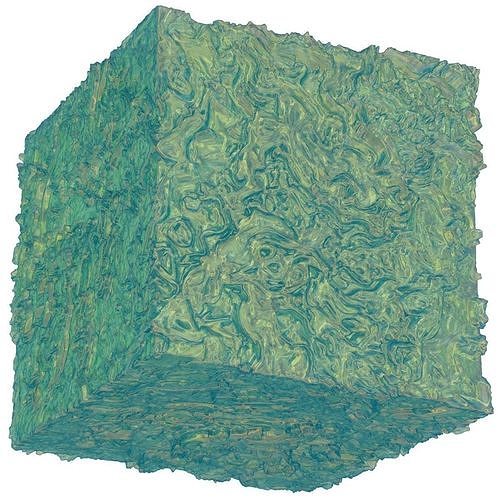 The Painting cube of grass 3D model | CGTrader