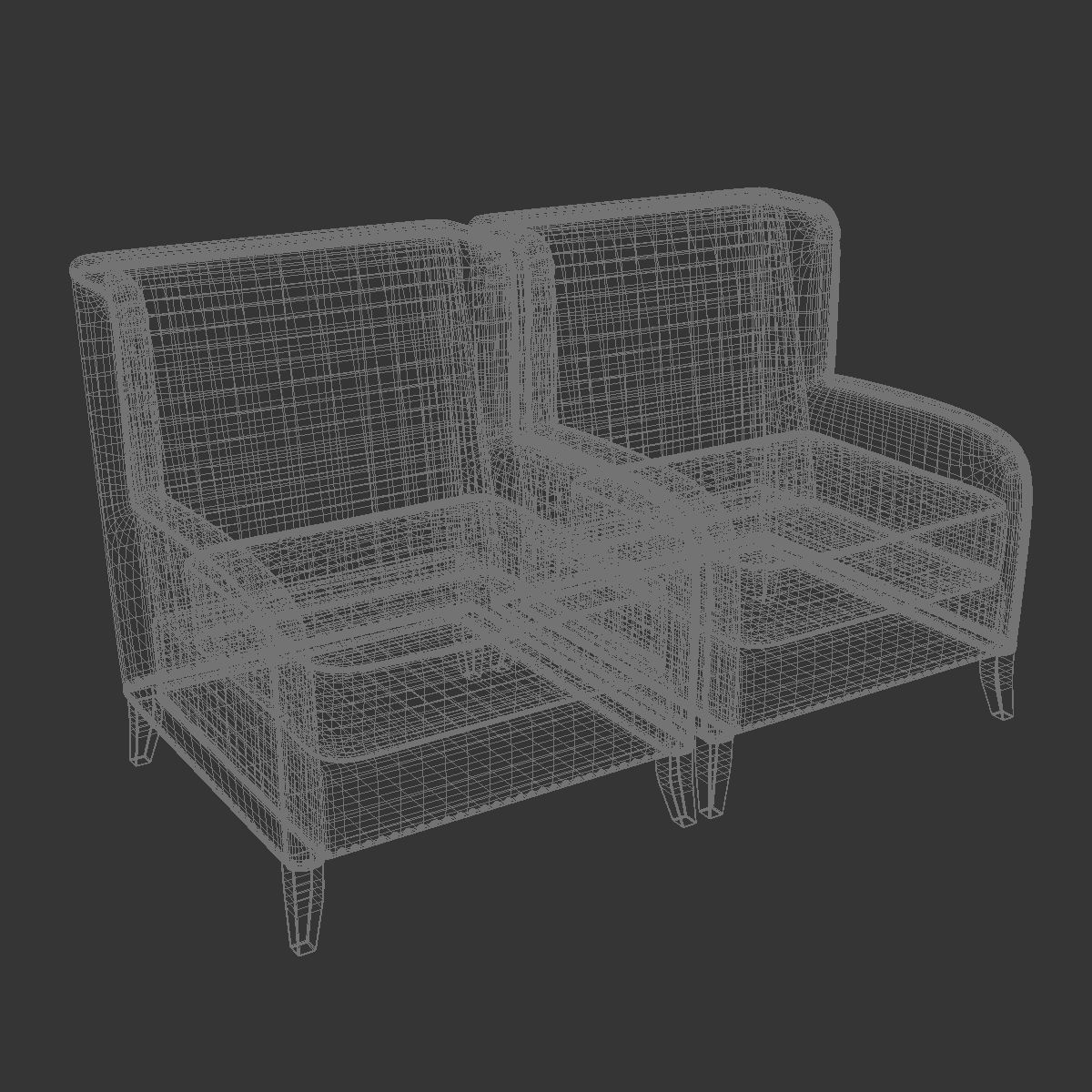 Breton Lounge Chair 3D model | CGTrader