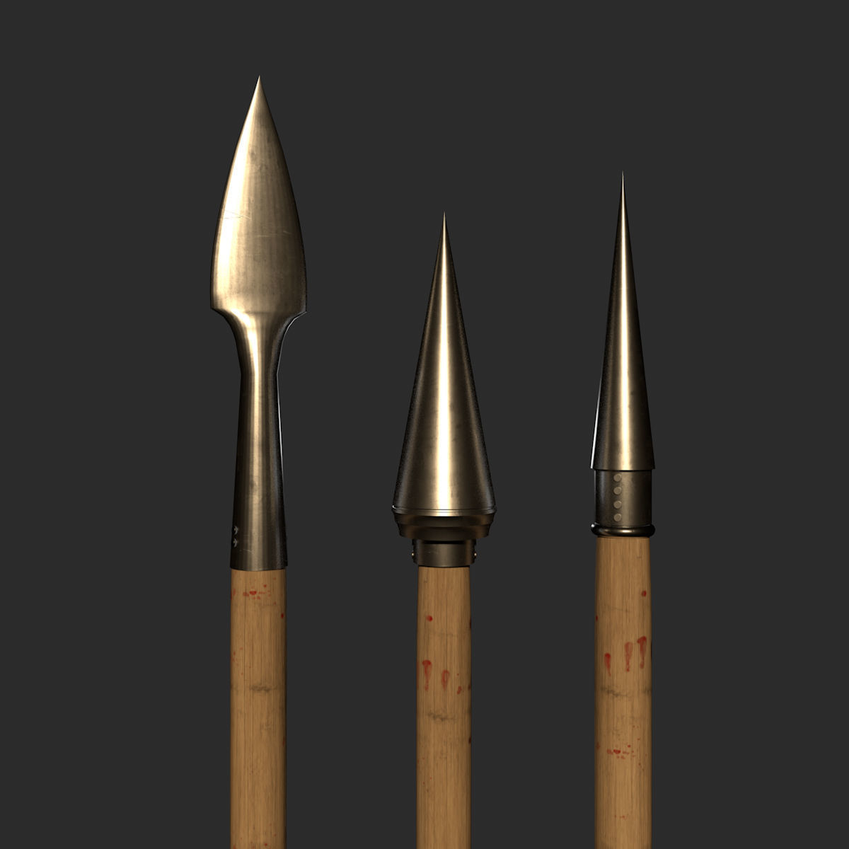 Basic Spear Models vol1 3D model | CGTrader
