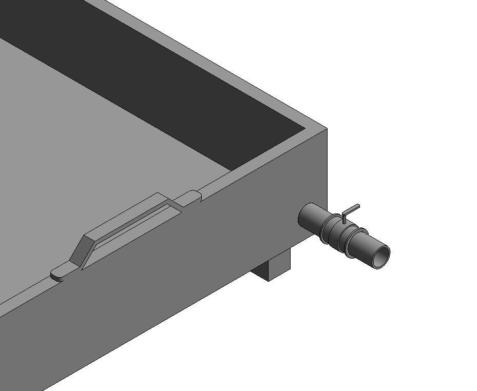 Waste water collecting tray 3D model | CGTrader