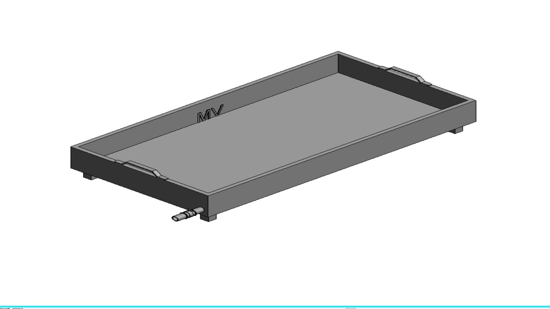 Waste water collecting tray 3D model | CGTrader