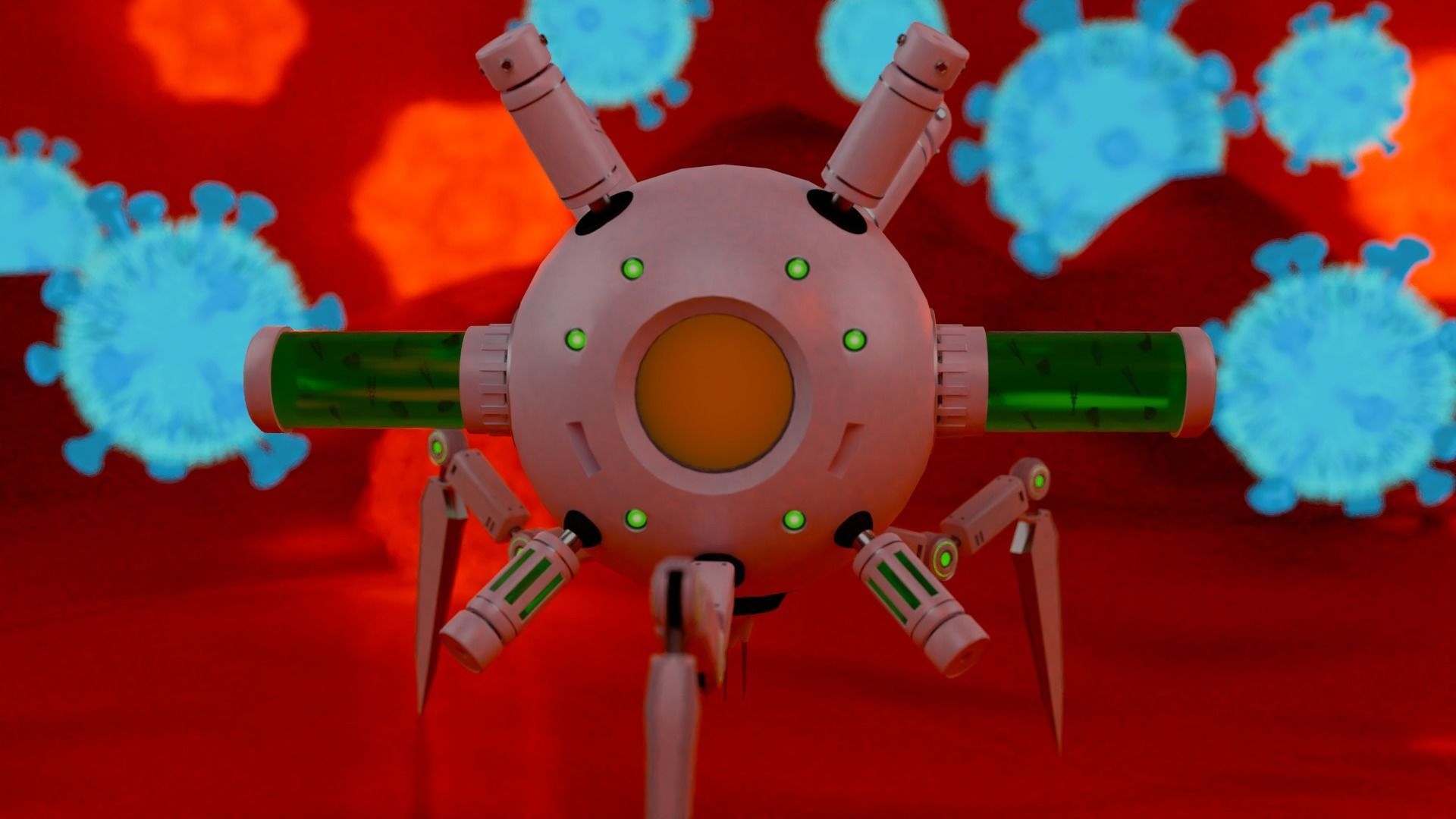 3D model NanoVirus Injector ARMm VR / AR / low-poly | CGTrader