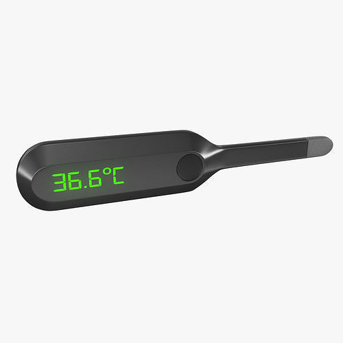 Digital Thermometer 3D model animated | CGTrader