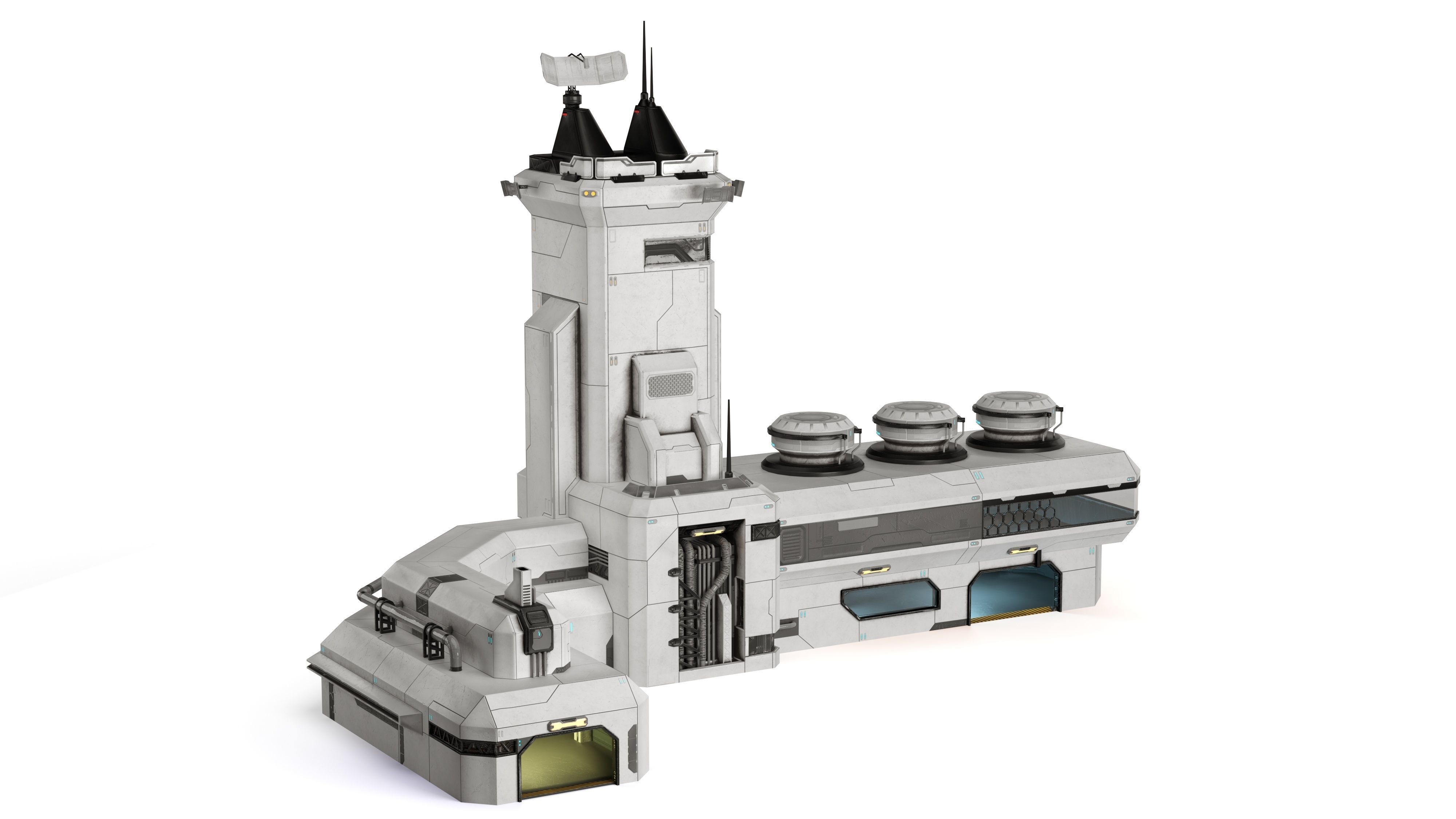 Space buildings 3D Model Collection | CGTrader