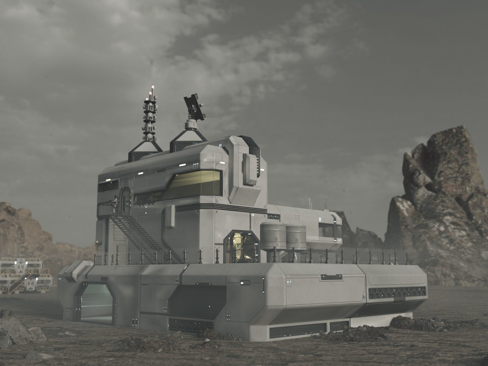 Space buildings 3D Model Collection | CGTrader