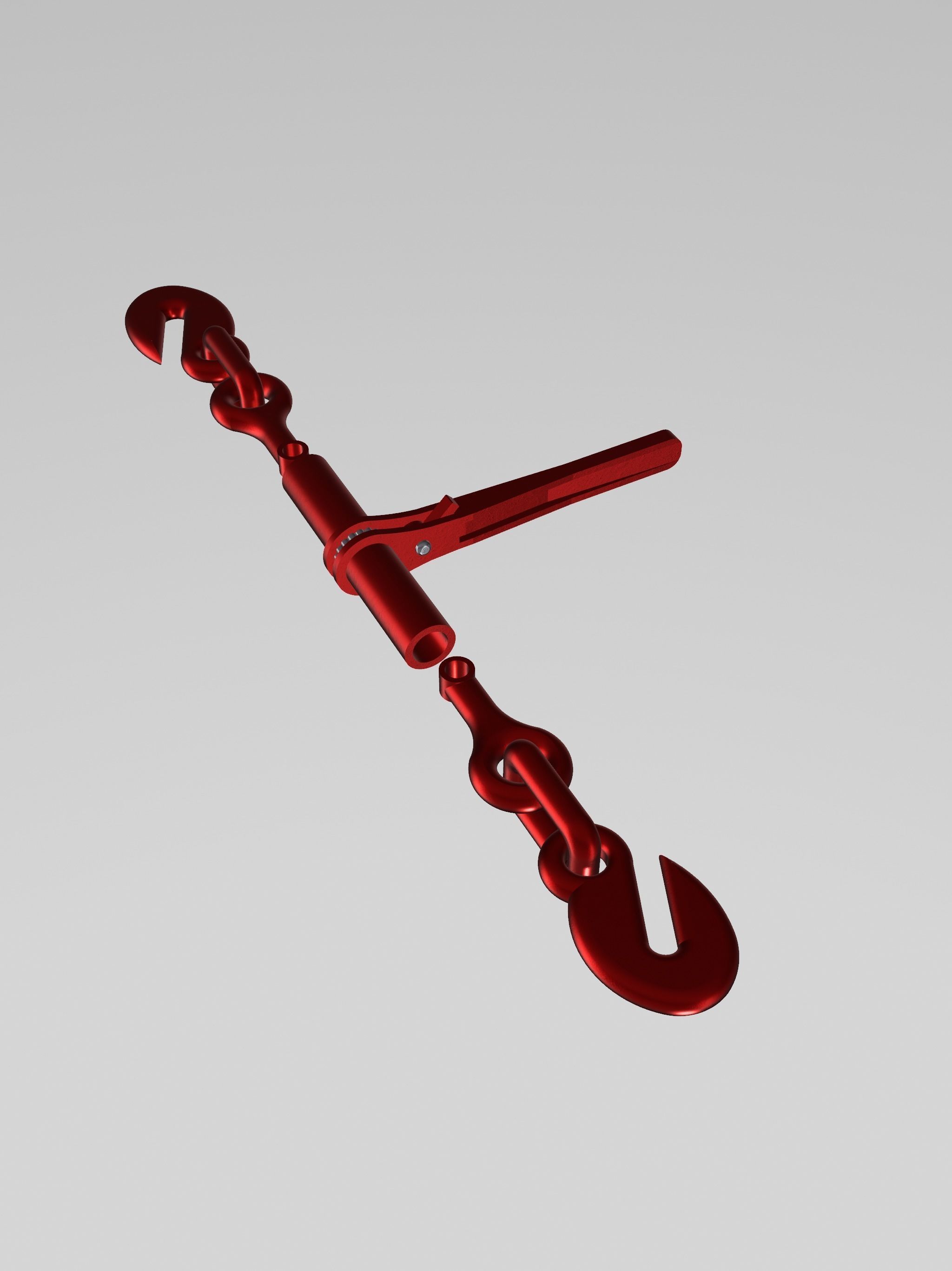 BIG RIG Chain Ratchet Load Binders Assembly 3D model 3D printable ...