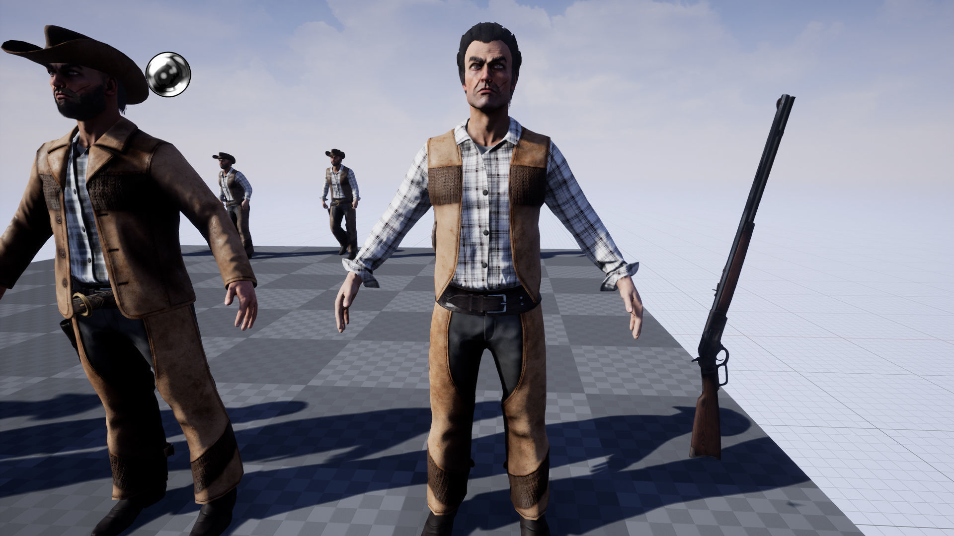 3D model Cowboy VR / AR / low-poly | CGTrader