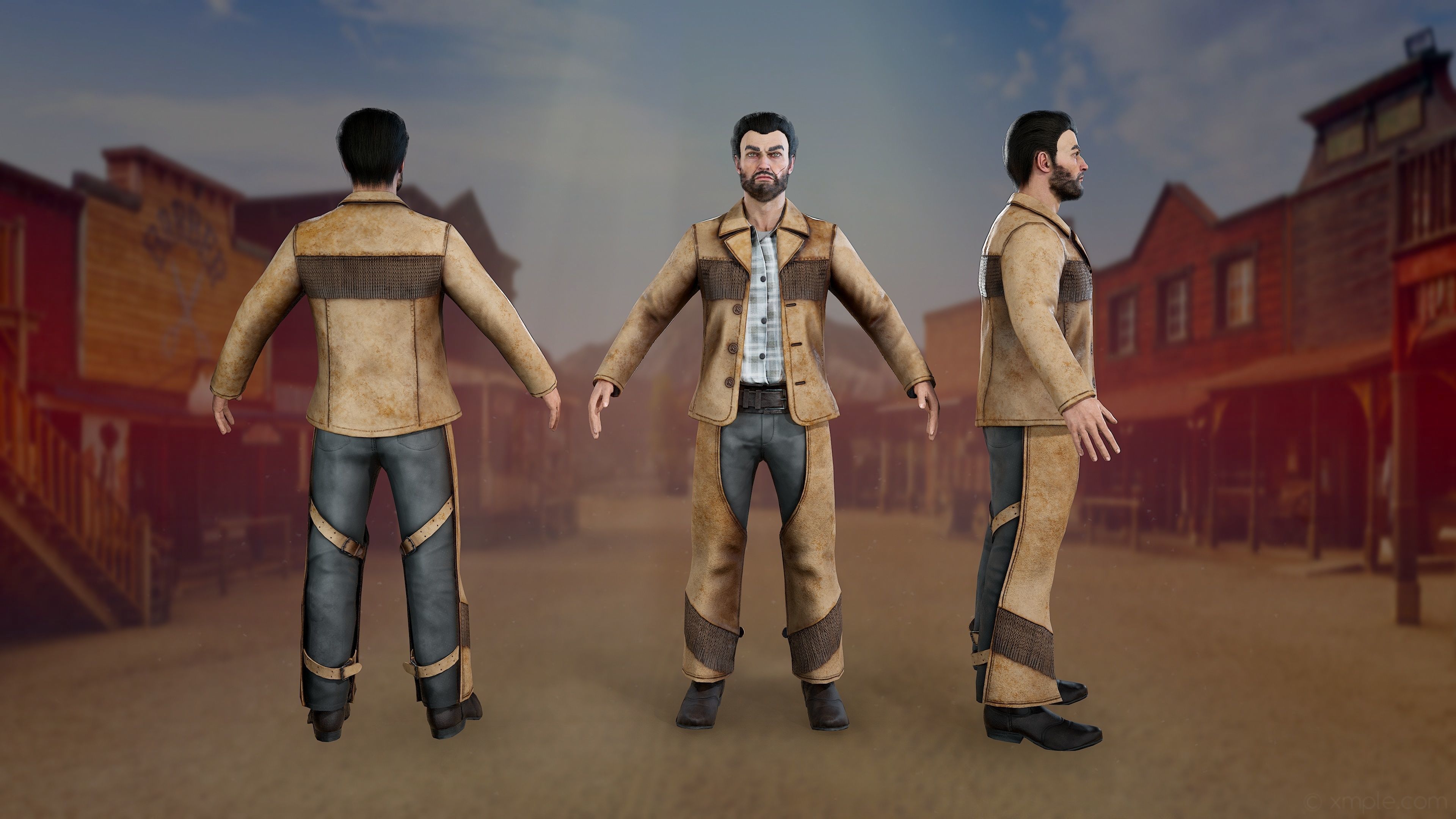 3D model Cowboy VR / AR / low-poly | CGTrader