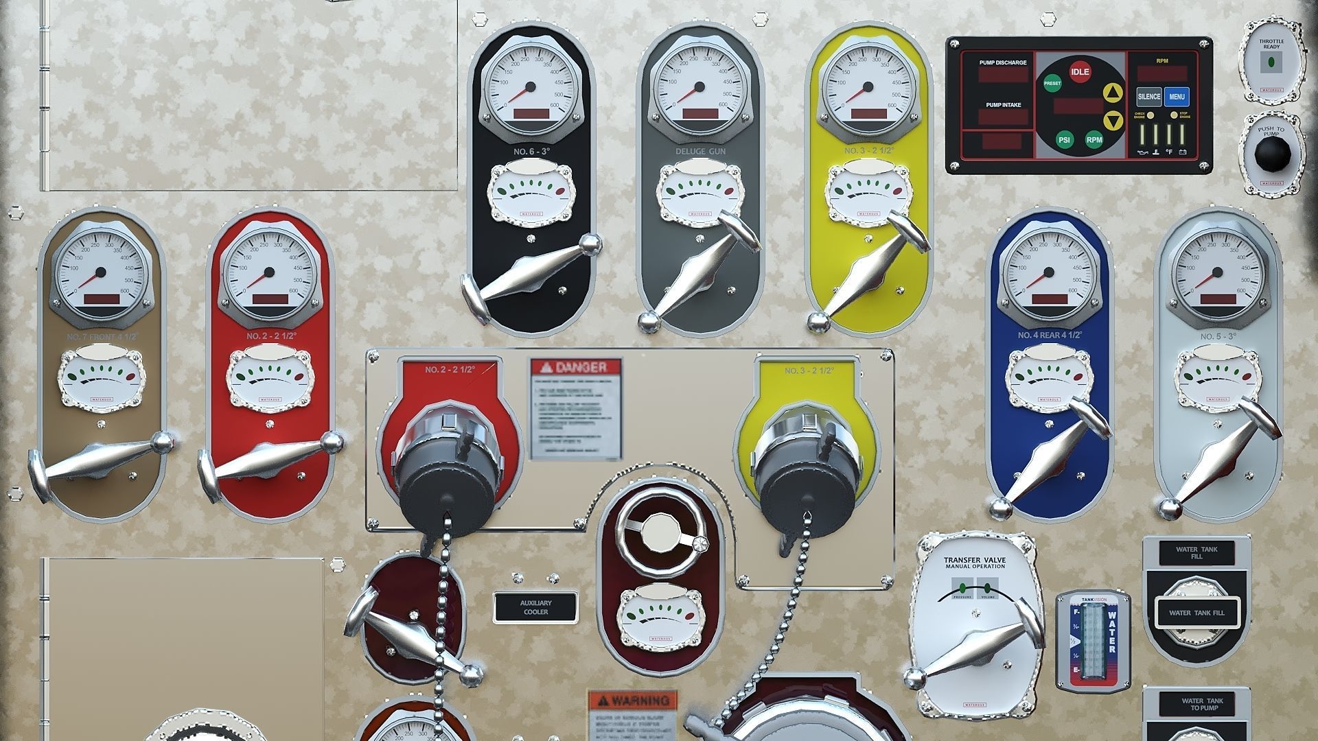 3D model Fire Truck FDNY Engine with Interior VR / AR / low-poly | CGTrader