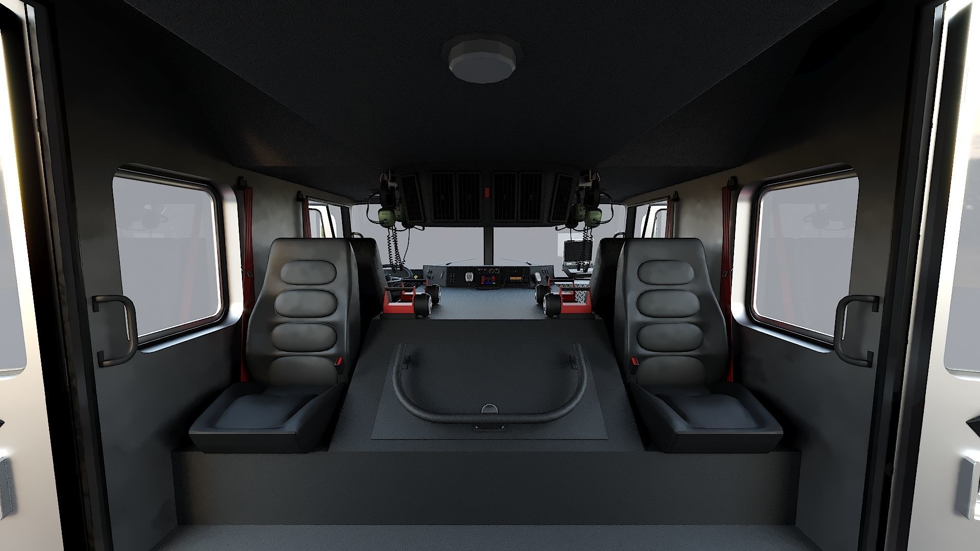 3D model Fire Truck FDNY Engine with Interior VR / AR / low-poly | CGTrader