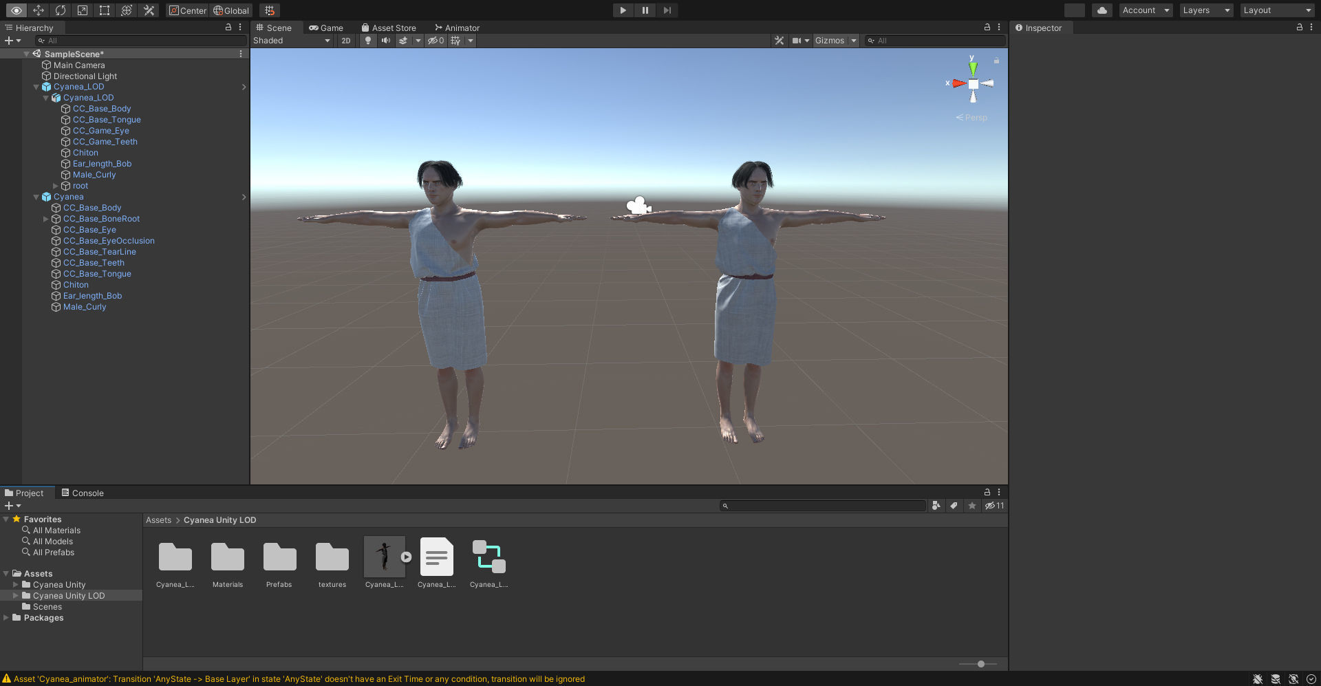 Cyanea Ancient Greek character 3D model rigged | CGTrader