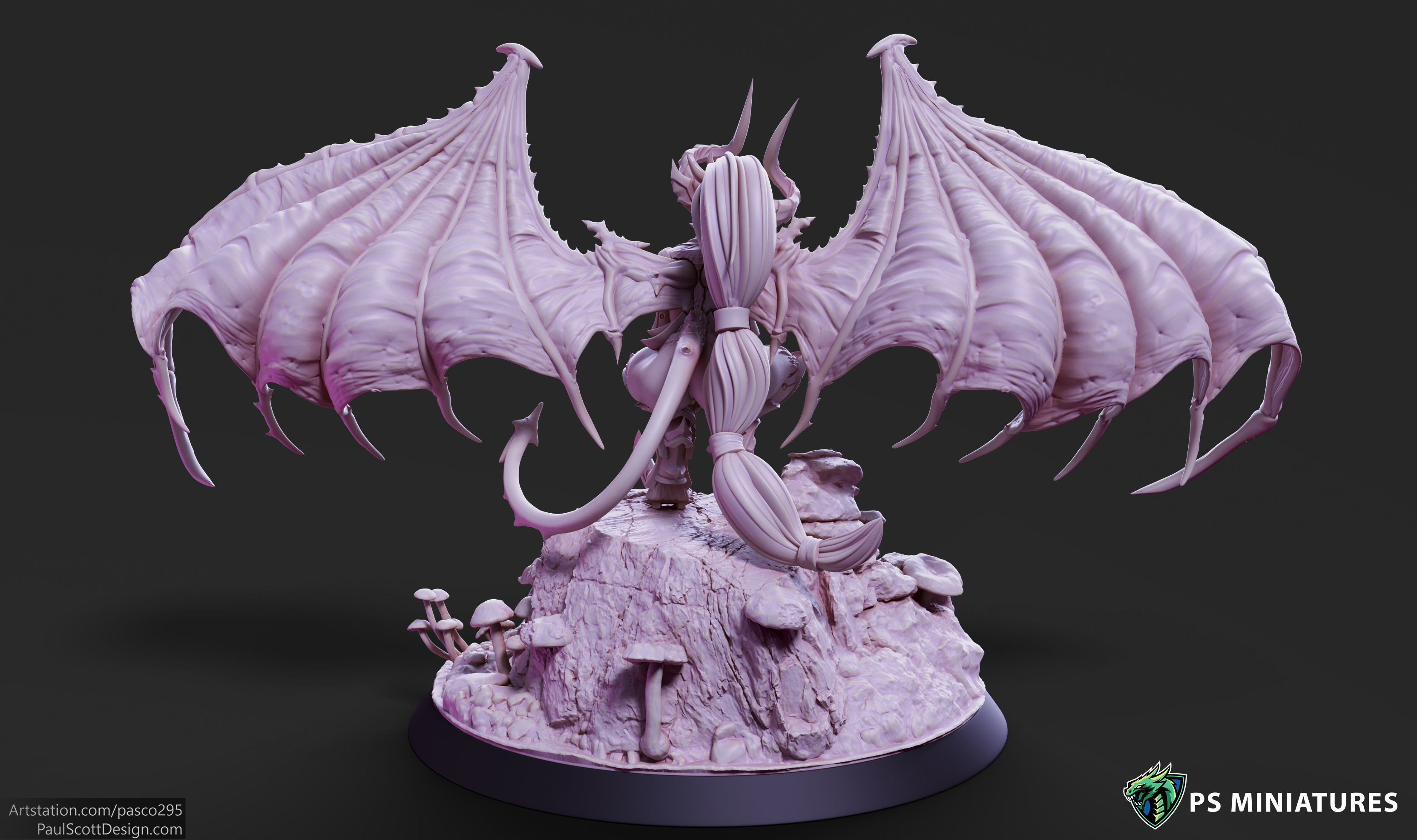 Drow Greater Demonic Valkyrie - Includes Pinup Variant 3D model 3D ...