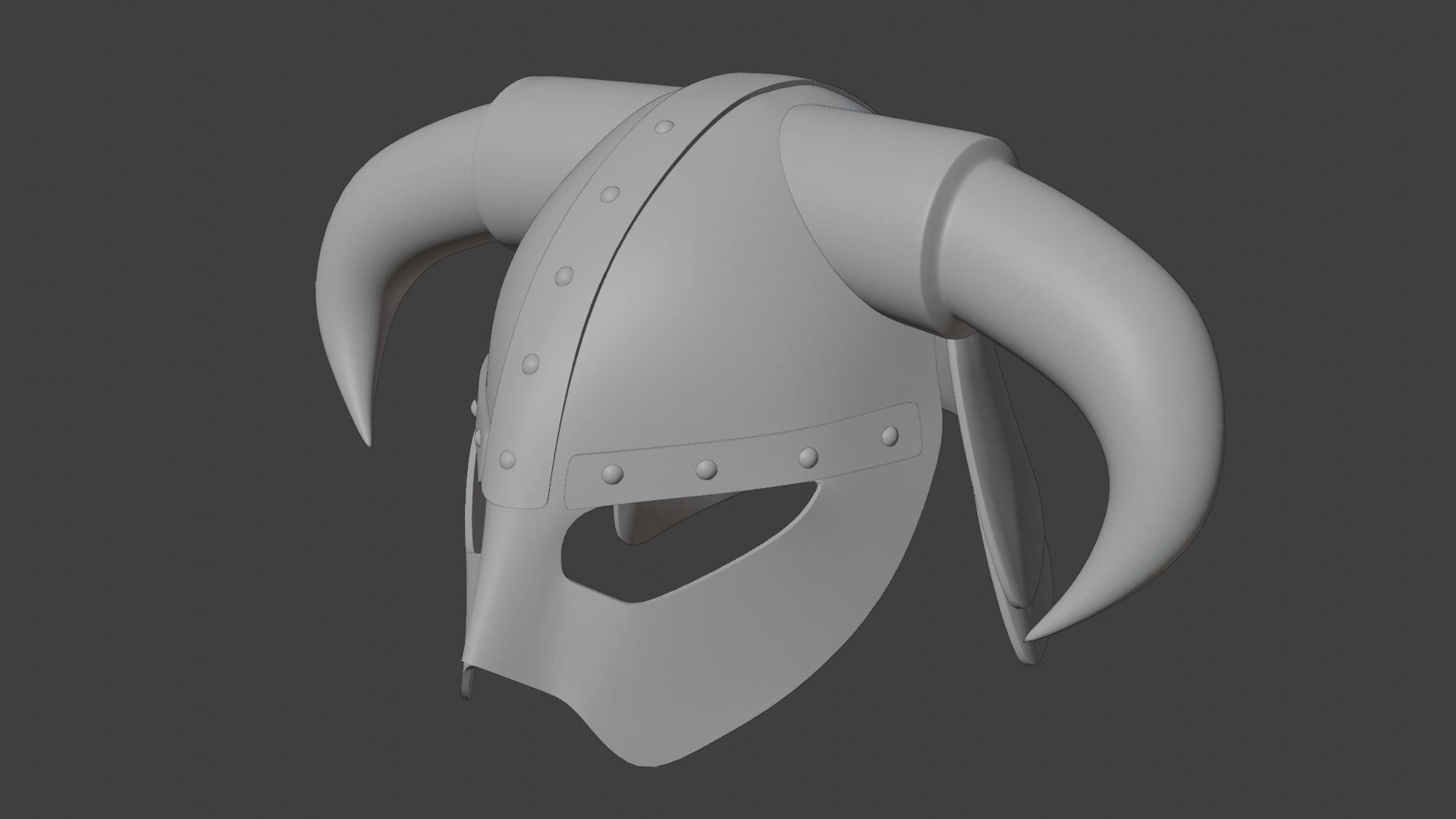 3D model helmet remake low-medium poly model from the game skyrim VR ...