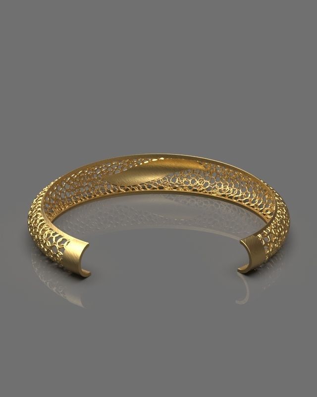 Cuff bracelet 3D model 3D printable | CGTrader