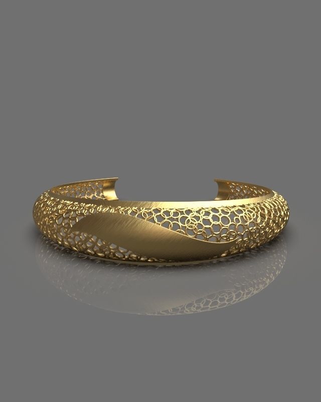 Cuff bracelet 3D model 3D printable | CGTrader