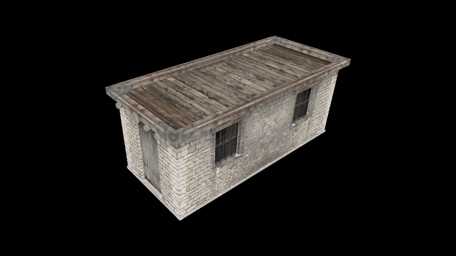 3D model Western Small Jail VR / AR / low-poly | CGTrader