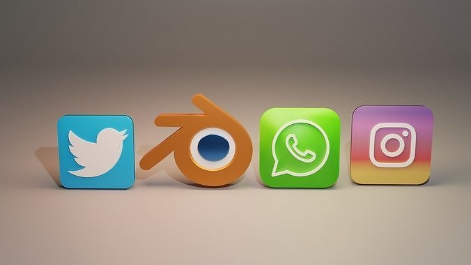 3D icons free 3D model | CGTrader