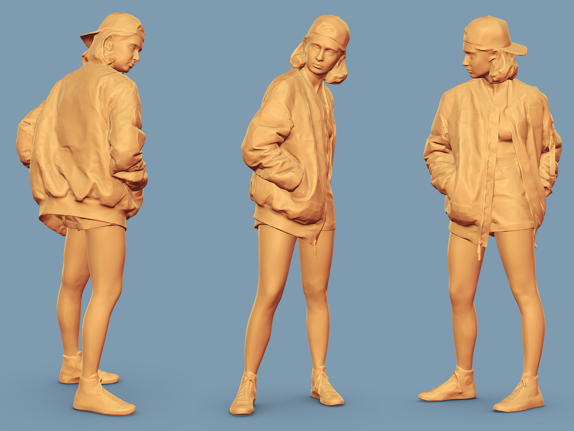 Cheeky Girl Turn Around 3D model | CGTrader